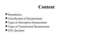 Types of Dynamometers | PPT