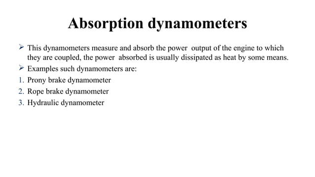 Types of Dynamometers | PPT
