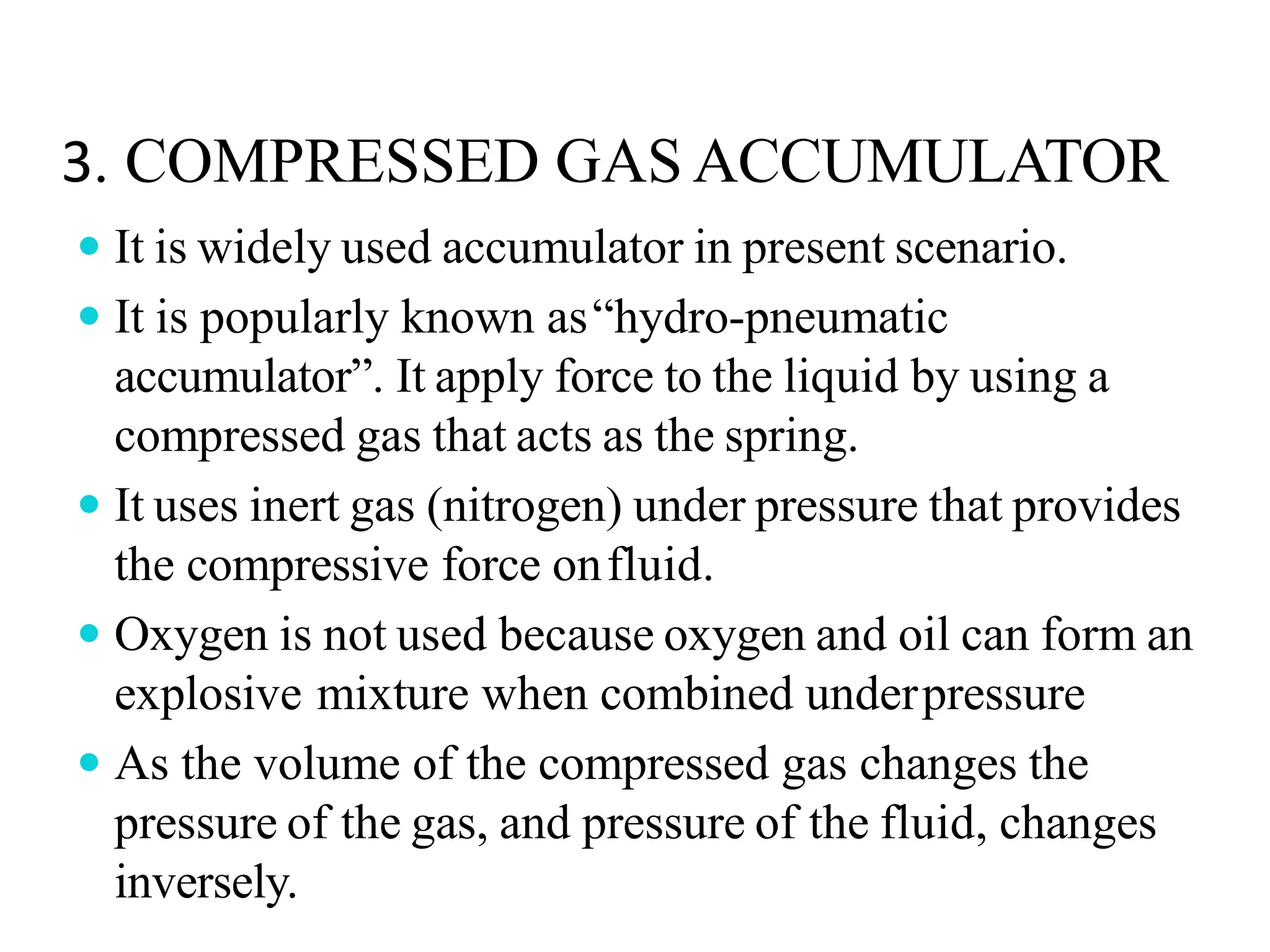 Fluid Power Engineering "Hydraulic Accumulator" | PPTX