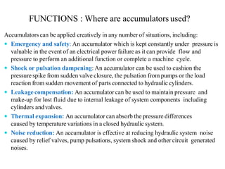Fluid Power Engineering "Hydraulic Accumulator" | PPTX
