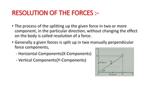 MECHANICS OF SOLIDS(coplanar concurrent forces) | PPT