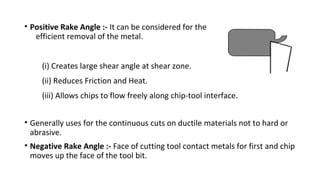 MANUFACTURING PROCESS -1(cutting tool nomenclature) | PPT