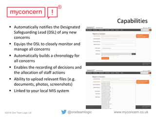 MyConcern - Safeguarding in education | PPTX