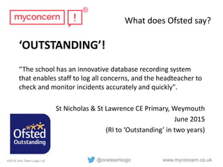 MyConcern - Safeguarding in education | PPTX