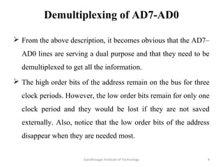 Demultiplexing of buses of 8085 microprocessor | PPT