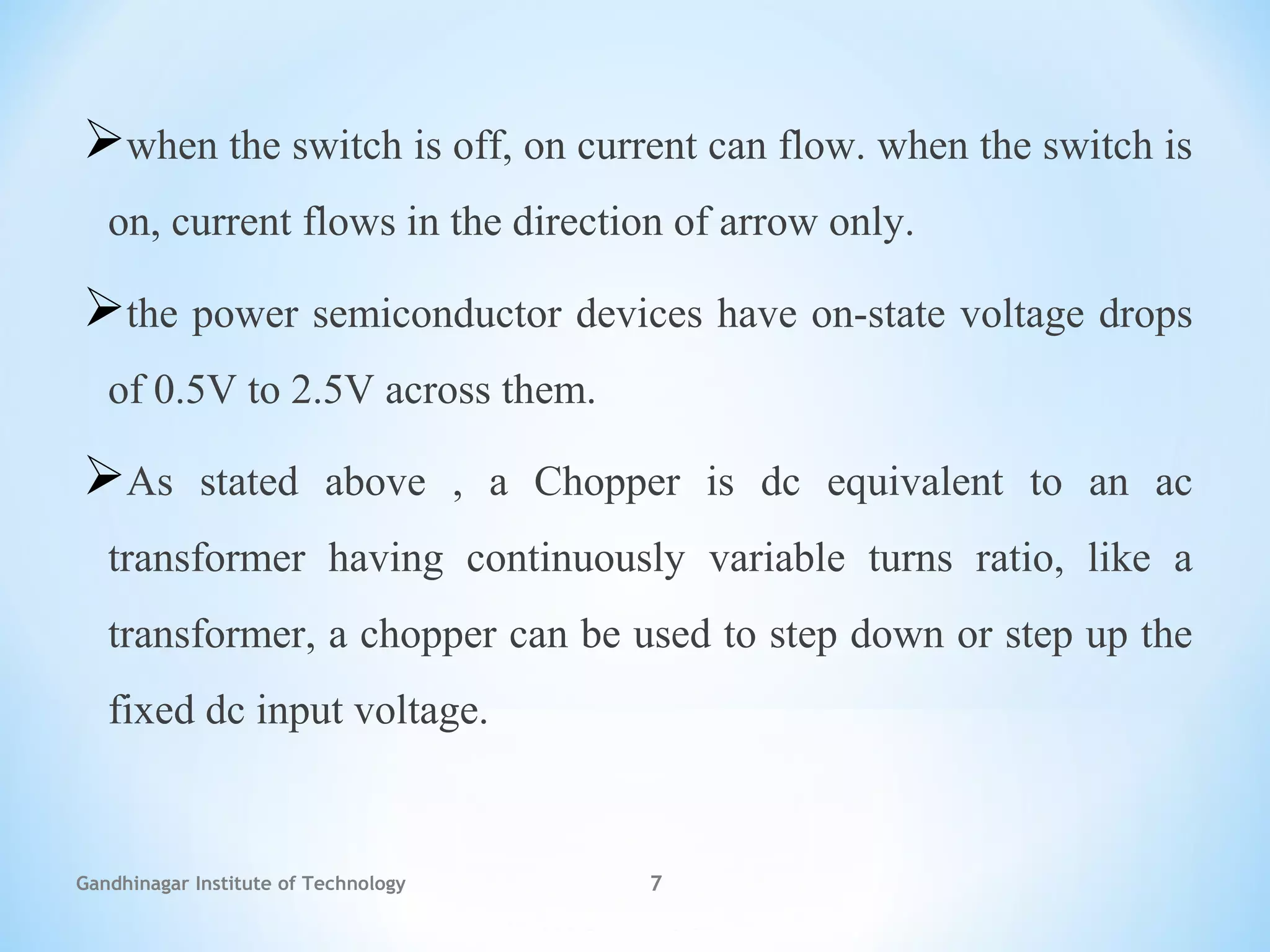 Basic Principle of dc chopper | PPT