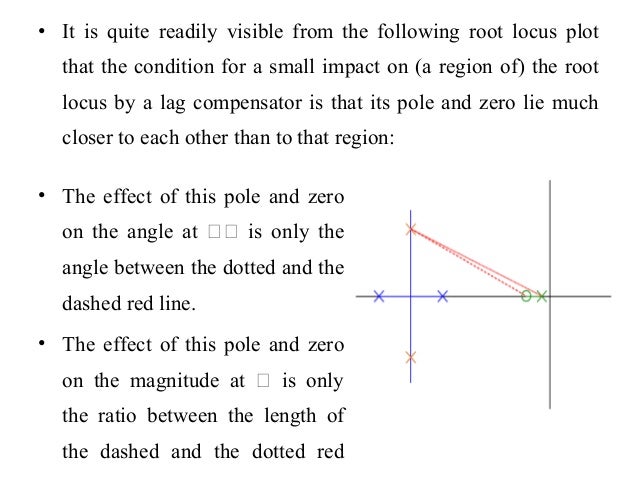Phase Lag Design Using Rout Locous