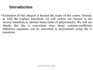 inverse z transfer (izt) | PPT