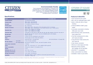 Máy in bill Citizen CT-S310II LAN đã có Màu Trắng mới tinh khiết và mô hình Đen với giao diện ...