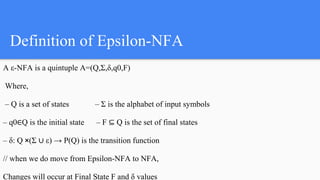 Thoery of Computaion and Chomsky's Classification | PPTX