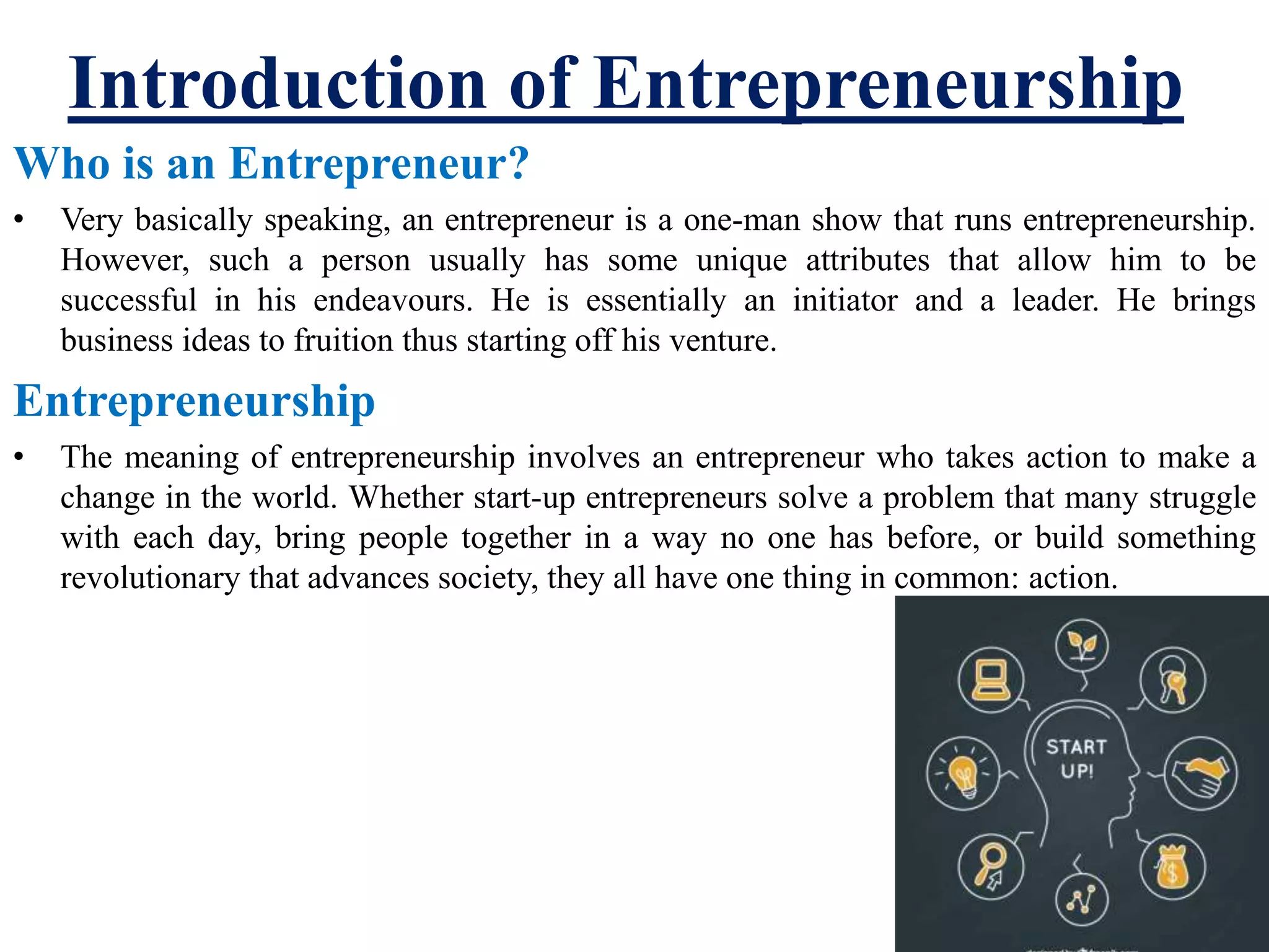Entrepreneurial vs. Managerial Approach & Emergence of Entrepreneurship ...