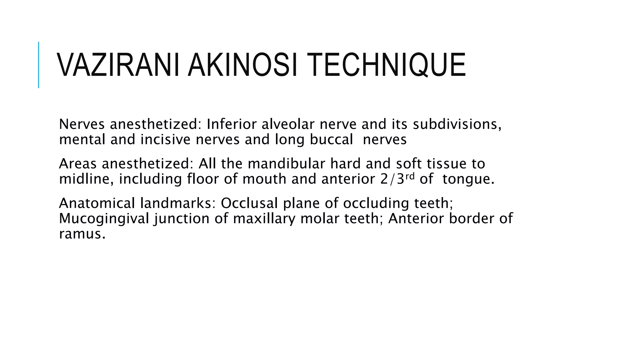 Mandibular Nerve Blocks Pptx