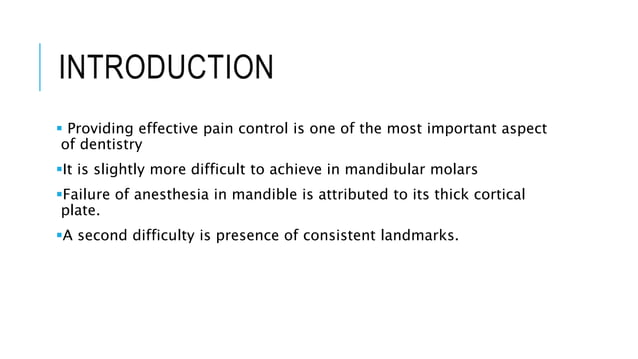 Mandibular Nerve Blocks Pptx