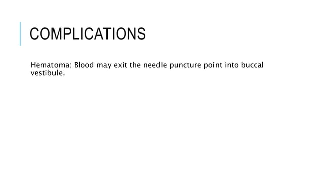 Mandibular Nerve Blocks Pptx