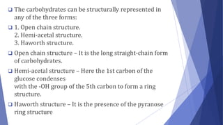Carbohydrates composition and metabolism | PDF