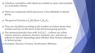 Carbohydrates composition and metabolism | PDF