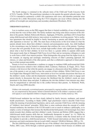 The voice of children in family law: The child centred continuum ...
