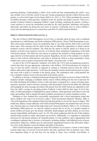 The voice of children in family law: The child centred continuum ...