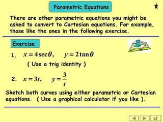 1602 parametric equations | PPT
