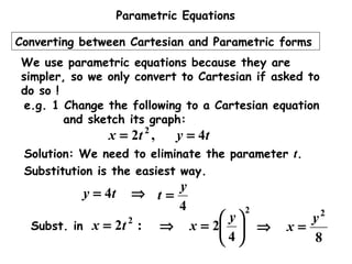 1602 parametric equations | PPT