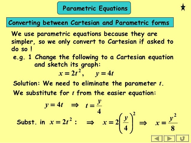 1602 parametric equations