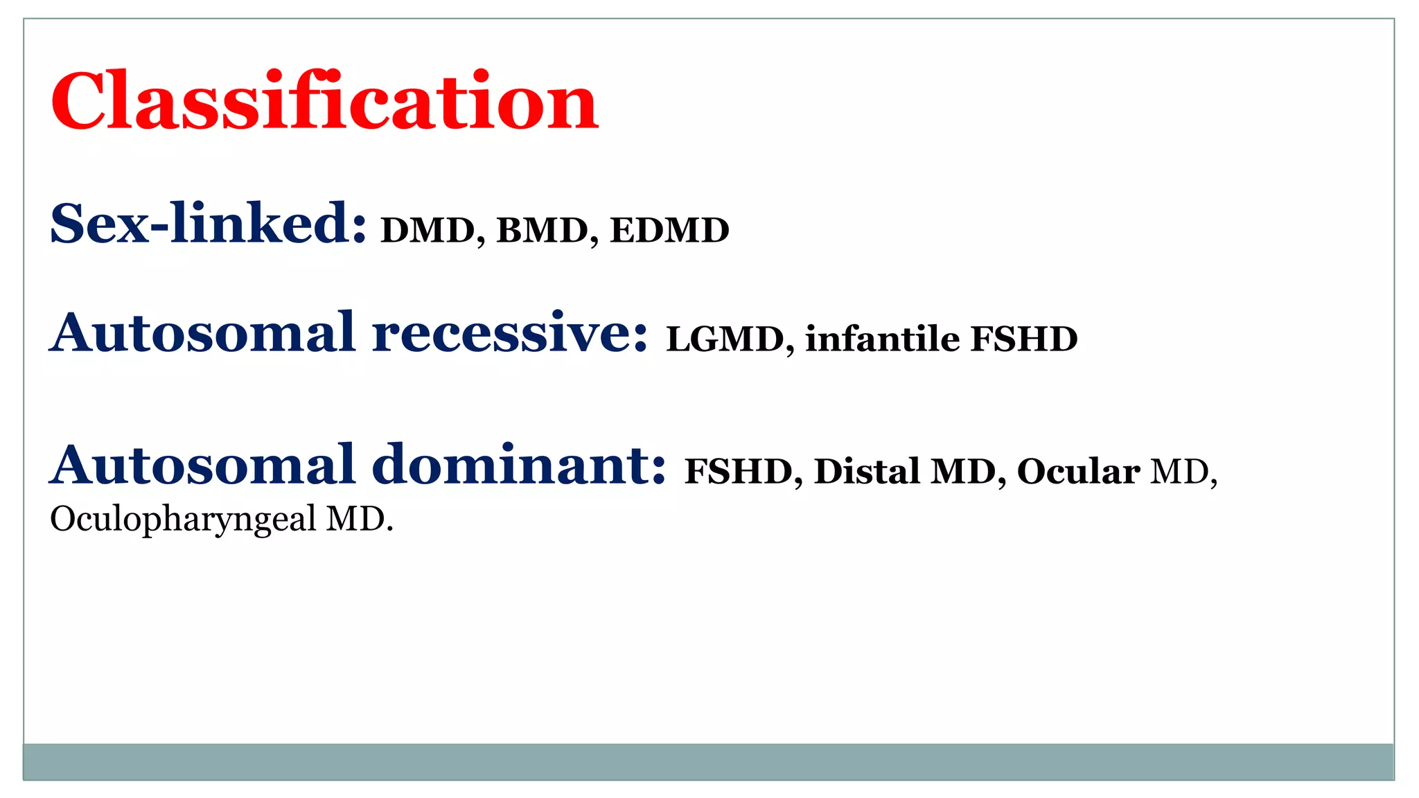 Muscular Dystrophy disorder PPT | PPTX