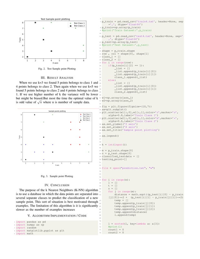 Implementation of K-Nearest Neighbor Algorithm | PDF