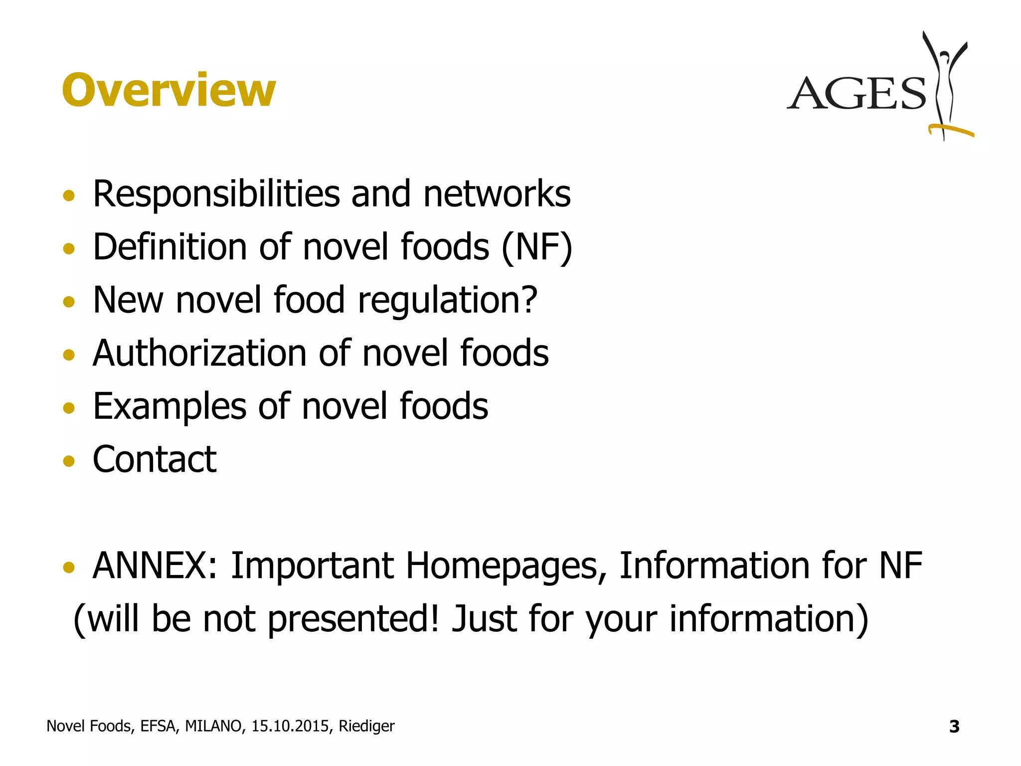 Novel foods | PDF