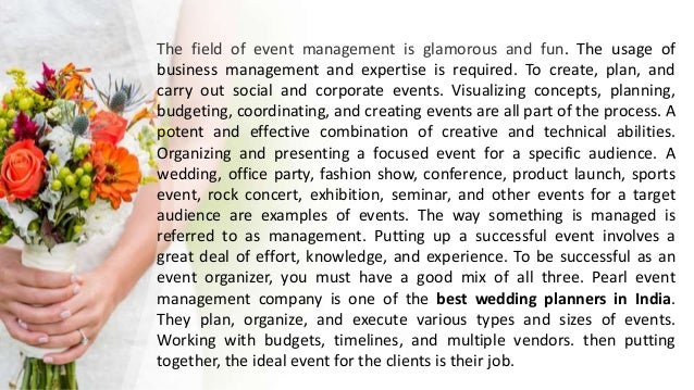 Weddings and Event Management | PPTX | Wedding | Personal Celebrations ...