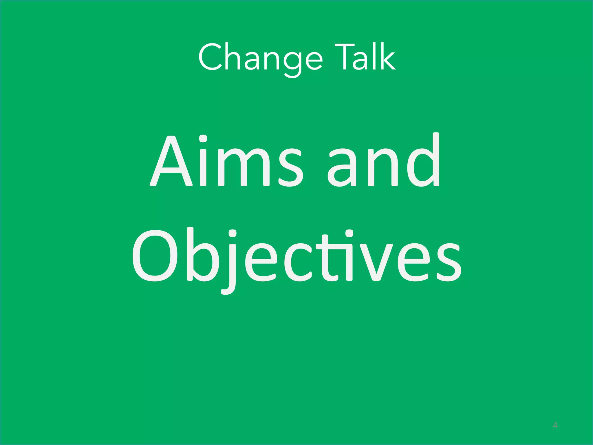 Motivational Interviewing - CHANGE TALK | PDF