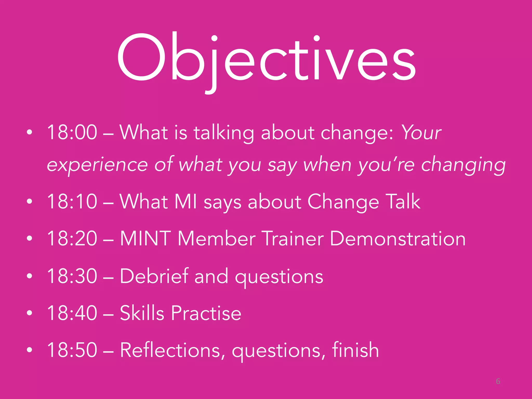 Motivational Interviewing - CHANGE TALK | PDF