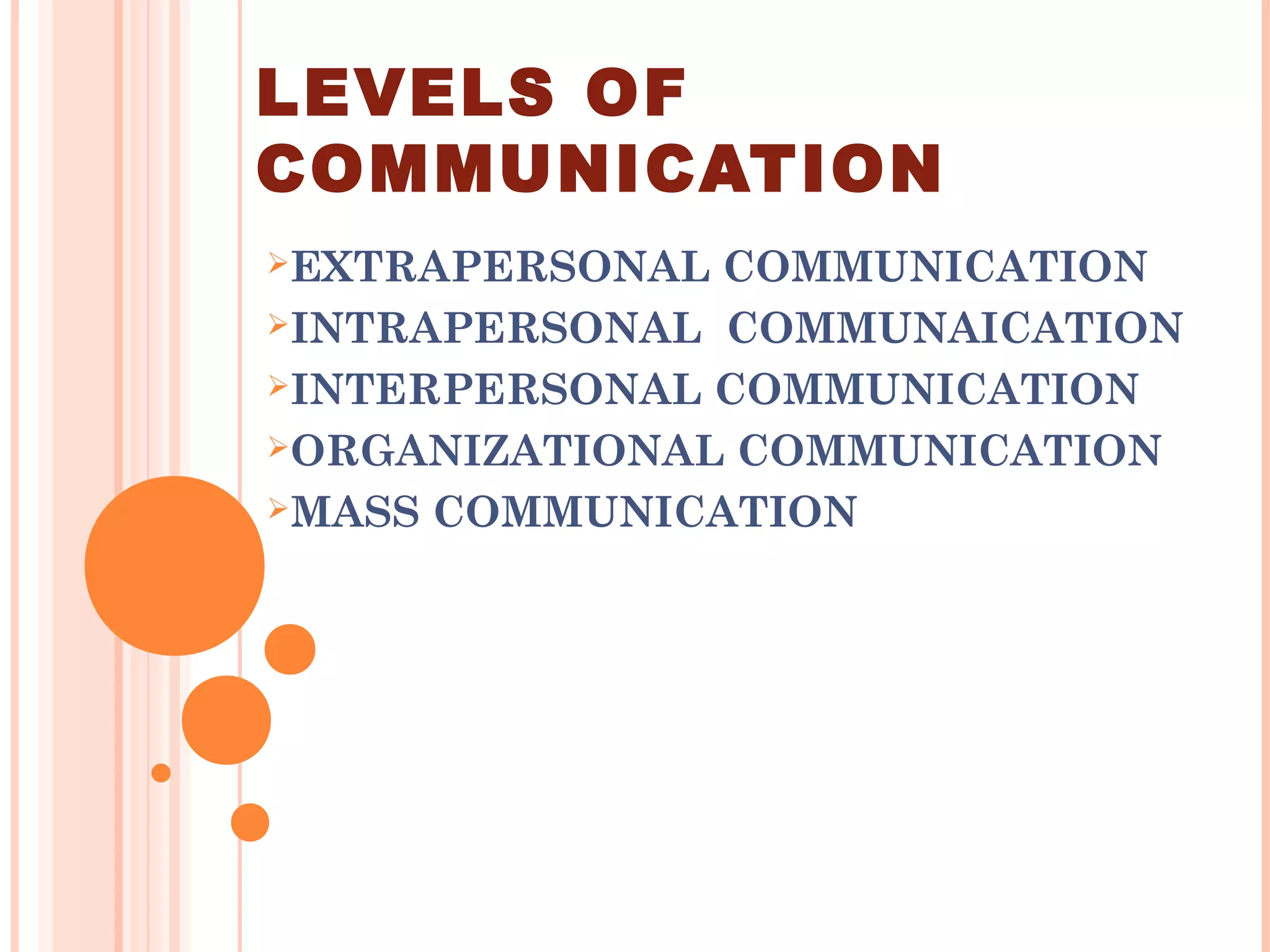 LEVEL OF COMMUNICATION | PPT