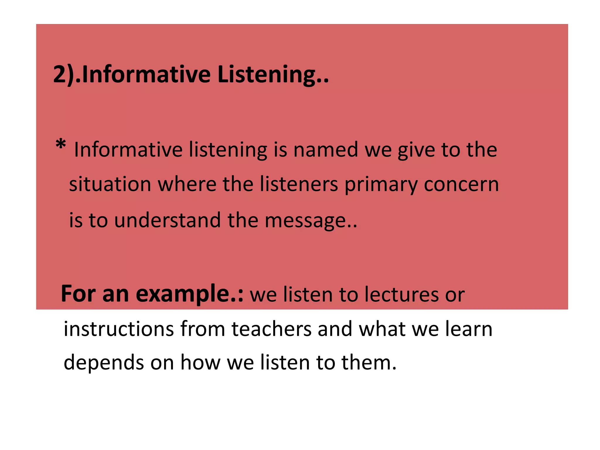 Listing Skill and Types of Listning | PPTX