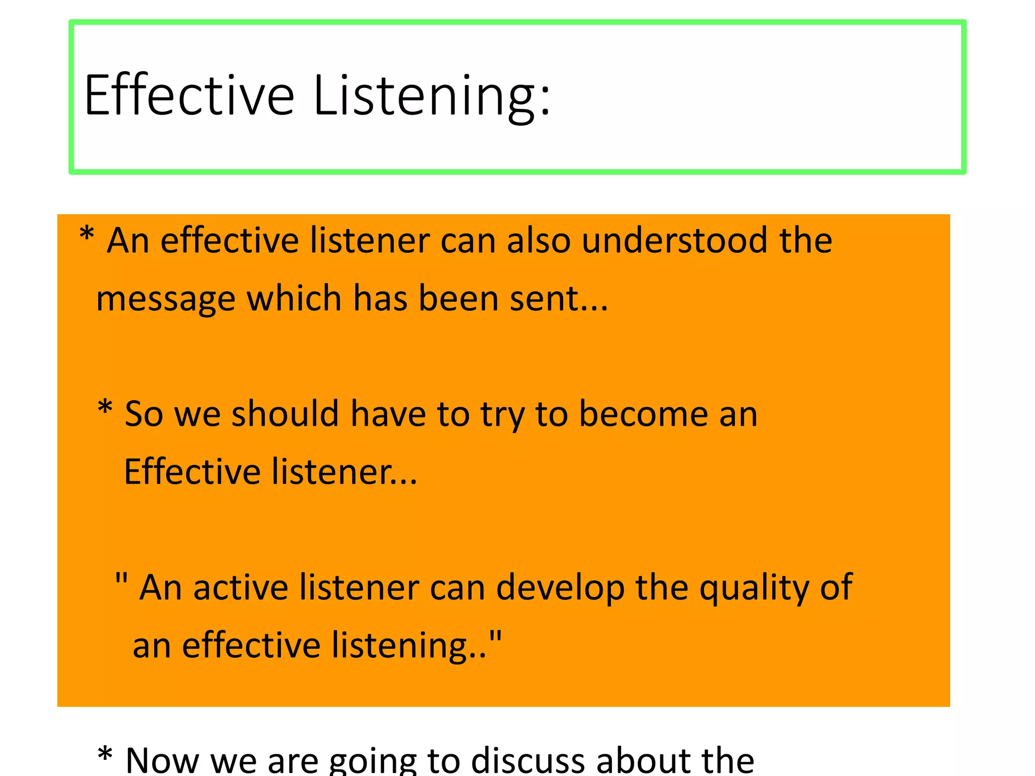 Listing Skill and Types of Listning | PPTX