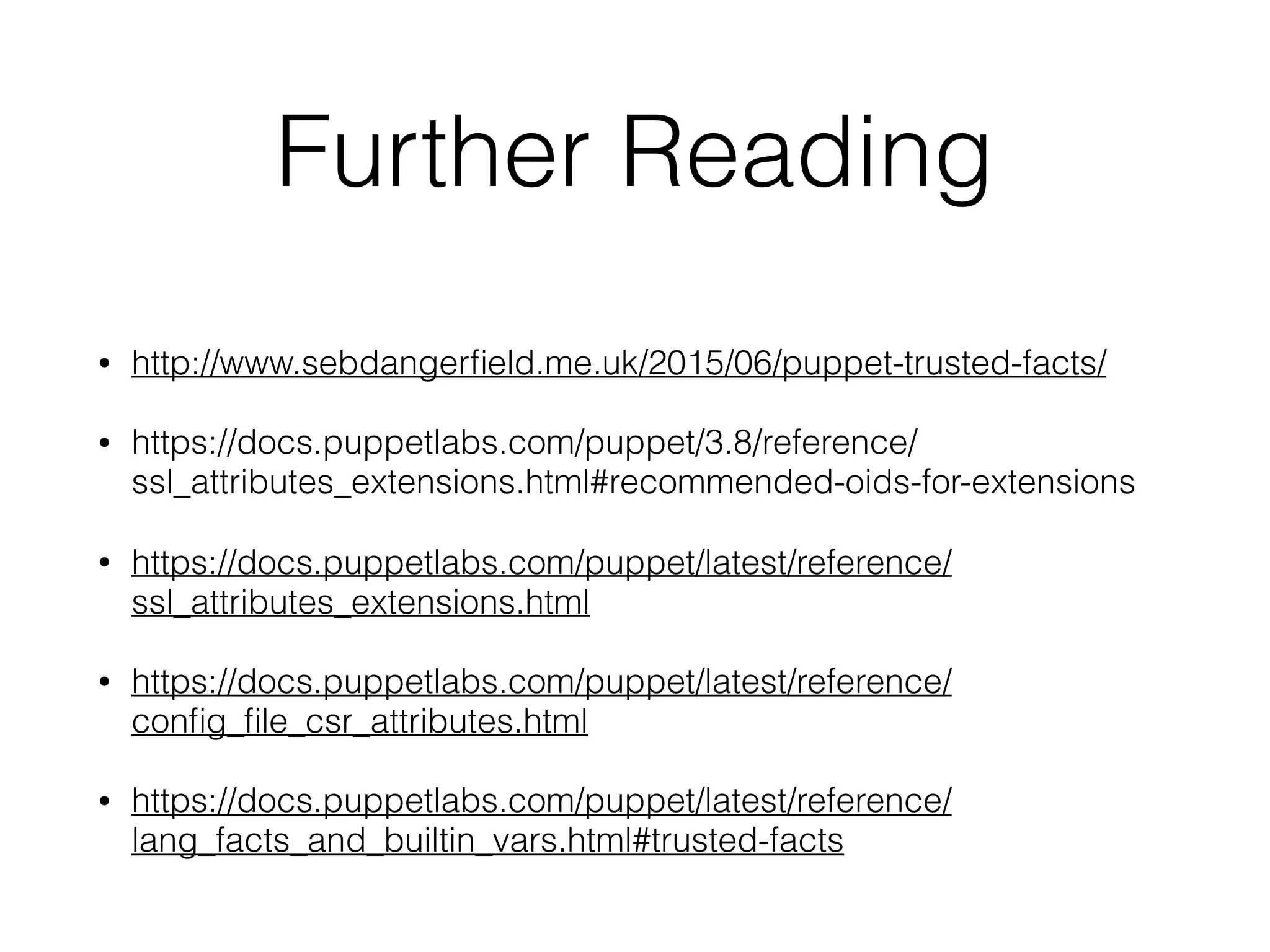 Puppet Roles & Profiles Using Trusted Facts. | PPT