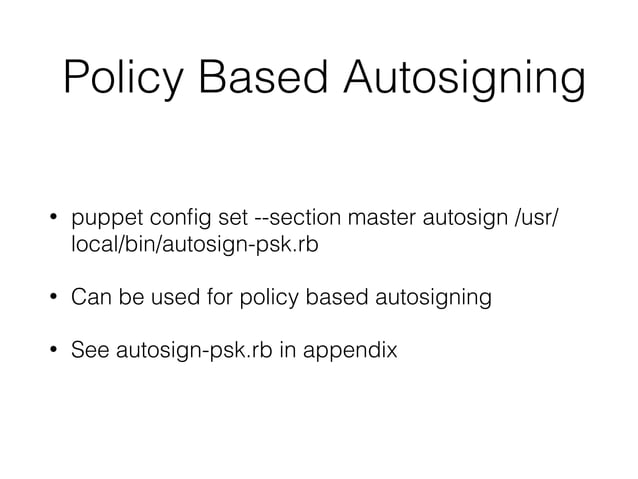 Puppet Roles & Profiles Using Trusted Facts. | PPT