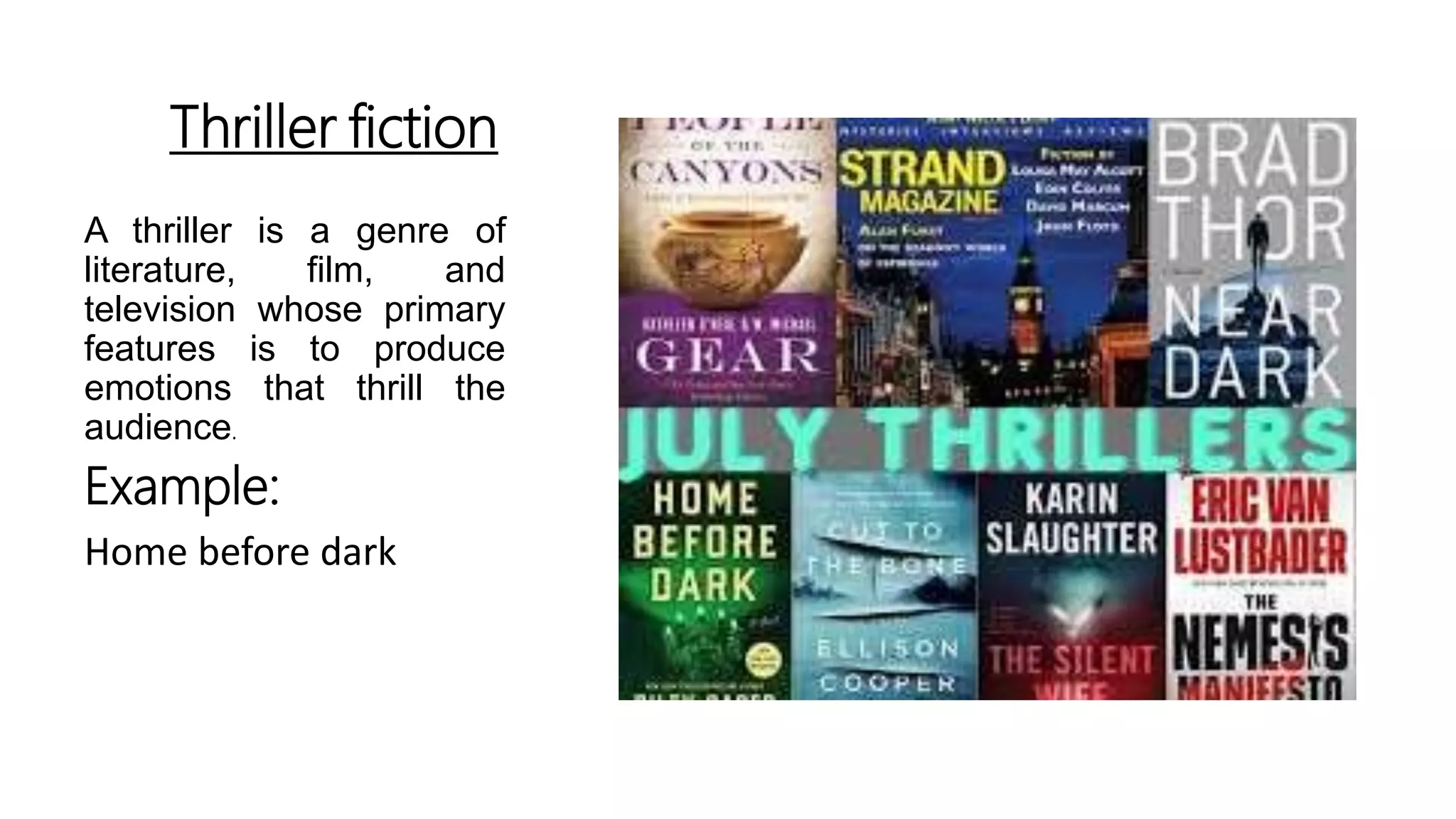 Types of fiction | PPTX