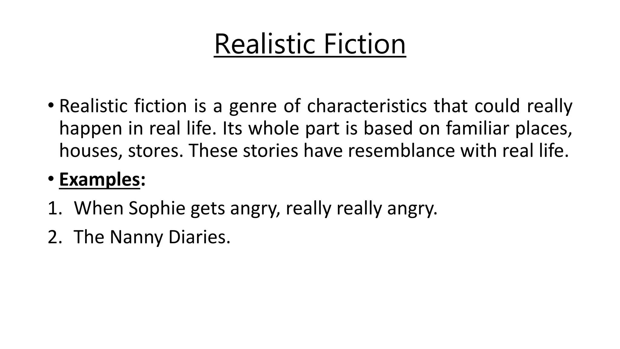 Types of fiction | PPTX
