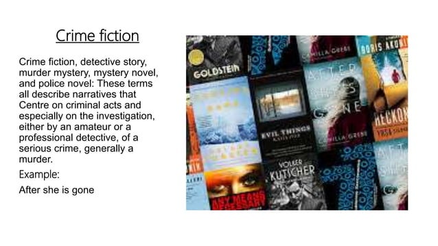 Types of fiction | PPTX | Genres