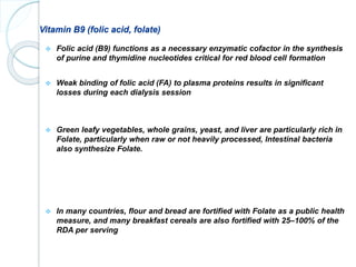 vitamins in chronic kidney disease and hemodialysis patients | PPTX ...