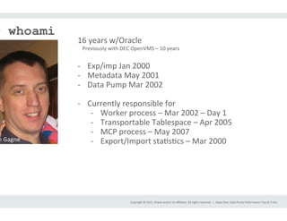 Deep Dive: More Oracle Data Pump Performance Tips and Tricks | PDF