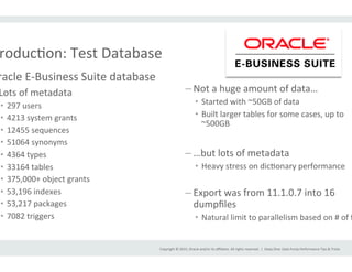 Deep Dive: More Oracle Data Pump Performance Tips and Tricks | PDF | Databases | Computer ...