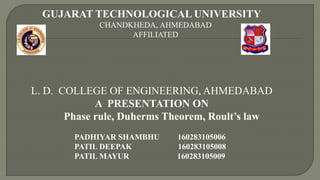 INTRODUCTION TO PHASE RULE AND DURHAM RULE FOR REACTING SOLUTION | PPTX