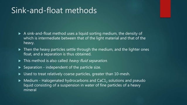 Different settling methods in mechanical operations | PPTX | Geology ...