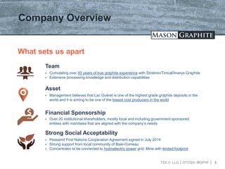 Mason Graphite Corporate Presentation - February 2016 | PDF