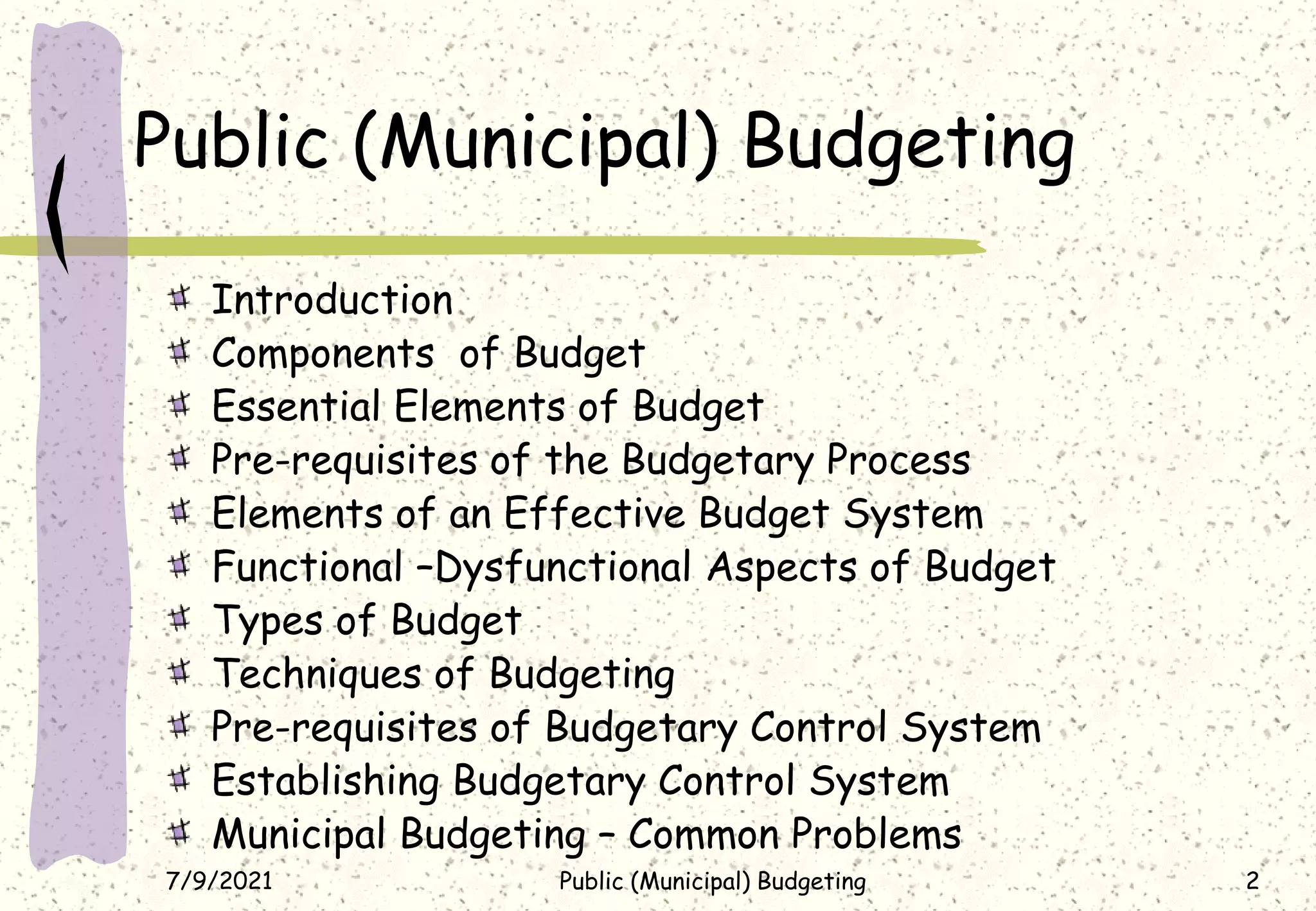 Public (Municipal) Budgeting - Introduction | PDF | Business Accounting ...