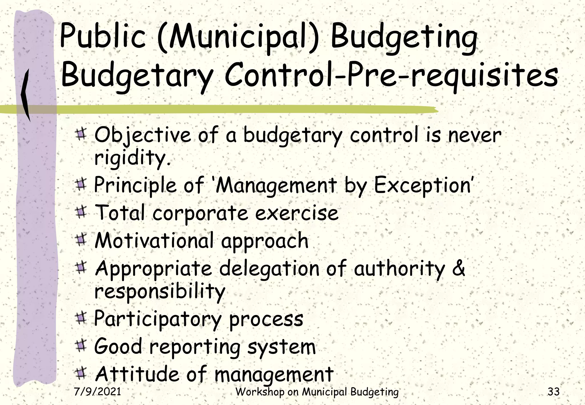 Public (Municipal) Budgeting - Introduction | PPT