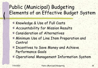 Public (Municipal) Budgeting - Introduction | PDF | Business Accounting ...