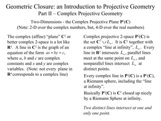 1603 plane sections of real and complex tori | PPT