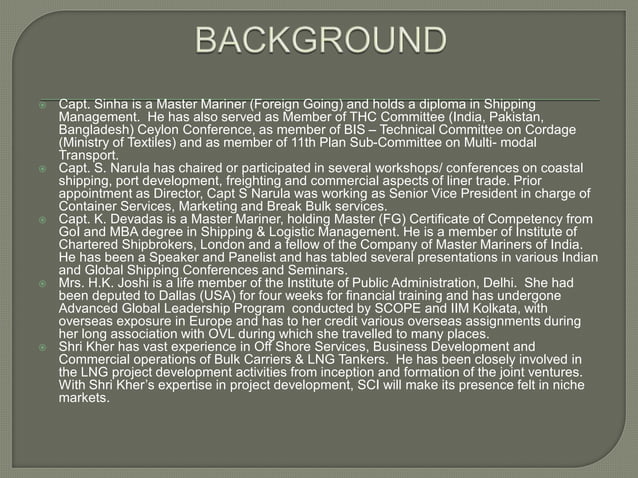 Shipping Corporation of india | PPTX